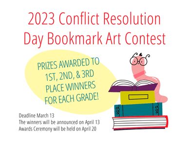 DRC-MC Seeks Entries for 2023 Conflict Resolution Bookmark Art Contest ...