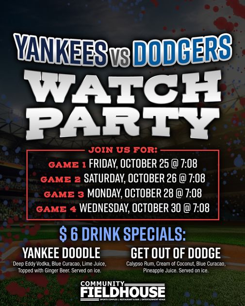 Yankees Vs Dodgers Watch Party - Sat October 26, 2024 - The Woodlands Texas Events Calendar on ...