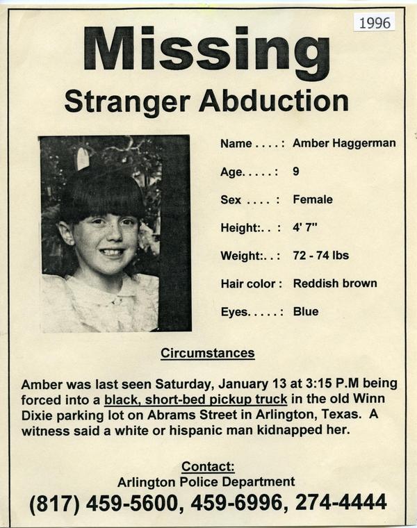 Police Release New Photos In Murder Of 9 Year Old Amber Hagerman Whose