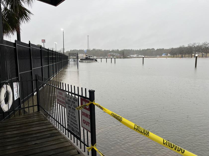 Lake Conroe Closed: Level Continues to Rise - UPDATE Photos The ...