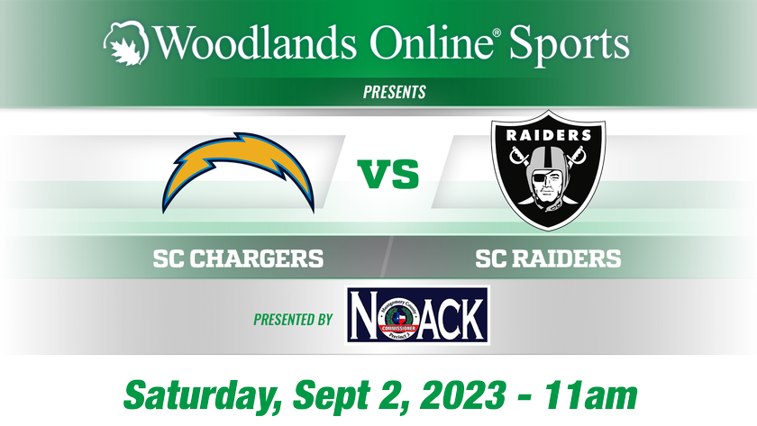 SCFL Chargers vs Raiders - 09/02/23 - Videos | Woodlands Online